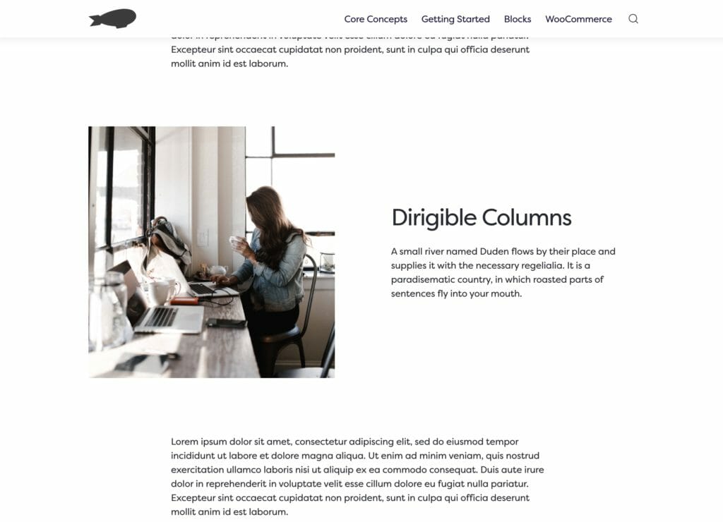 Columns | Dirigible Support