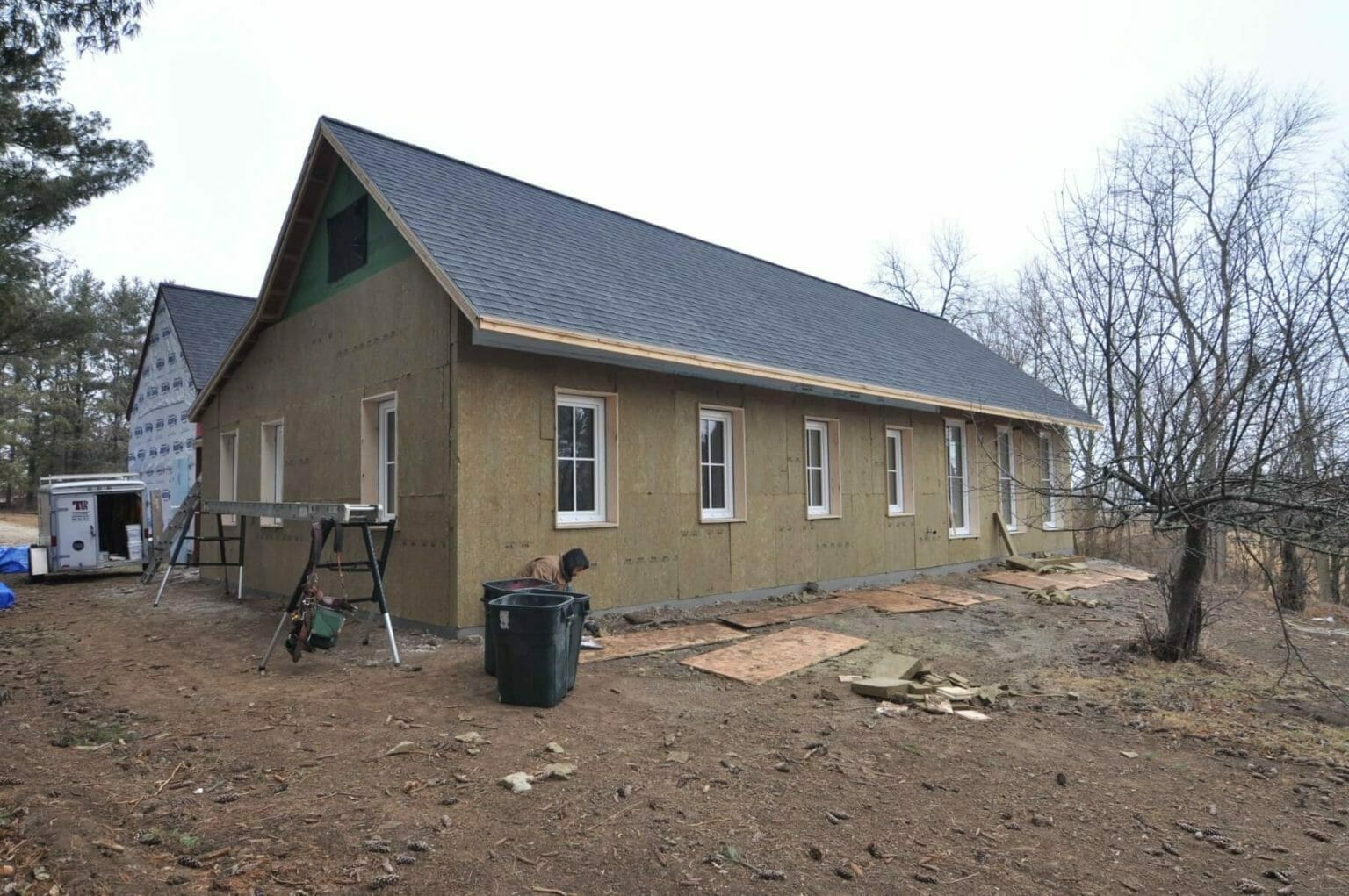 The Super Insulated Walls and Roof of a Passive House