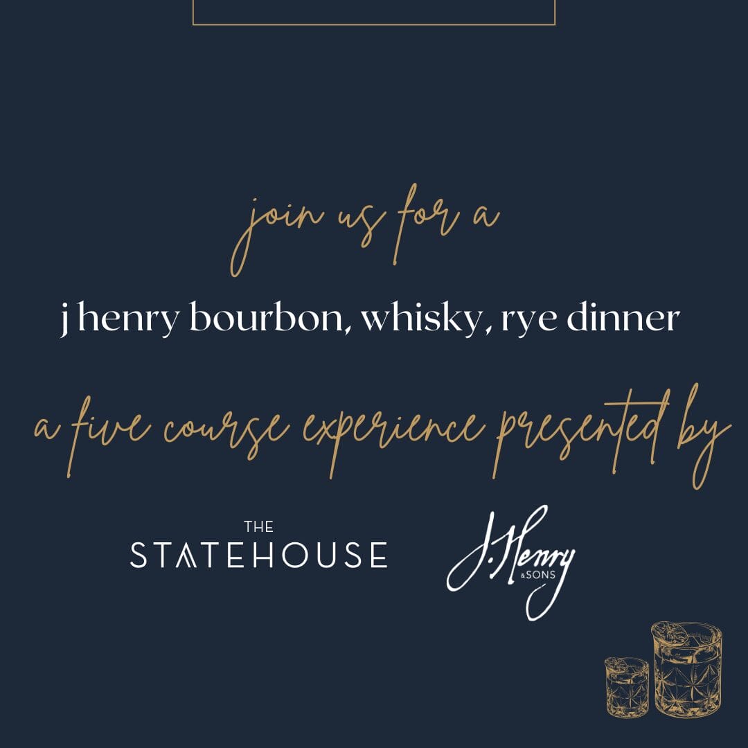 J. Henry Bourbon, Whisky, Rye Dinner Menu – The Edgewater Hotel